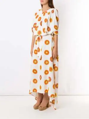 AMIR SLAMA Printed Oversized Dress