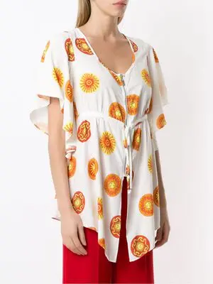 AMIR SLAMA Printed Blouse