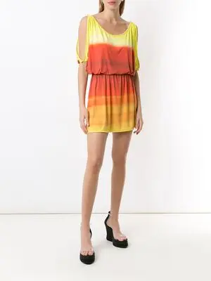 AMIR SLAMA Gradient Mini Dress