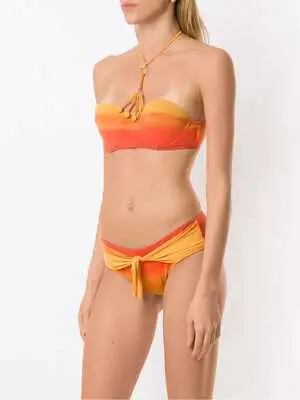 AMIR SLAMA Tie-fastening Printed Bikini Set