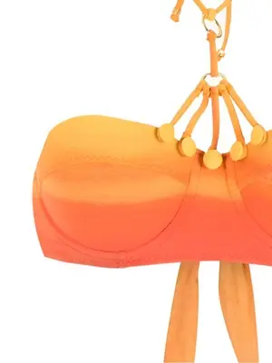 AMIR SLAMA Tie-fastening Printed Bikini Set