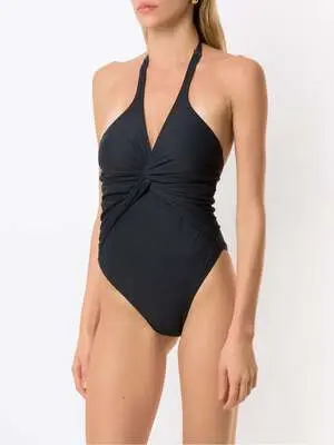 AMIR SLAMA V-neck One-piece Swimsuit