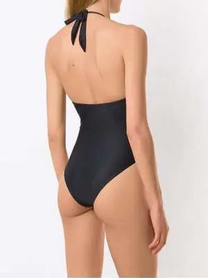 AMIR SLAMA V-neck One-piece Swimsuit