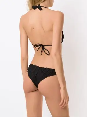 AMIR SLAMA Textured Triangle Bikini Set