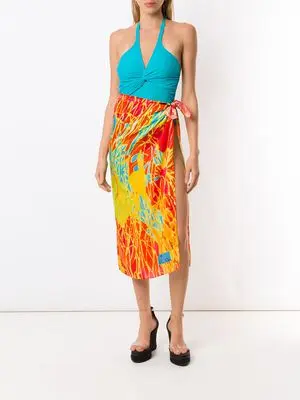 AMIR SLAMA V-neck Swimsuit
