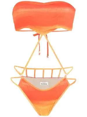 AMIR SLAMA Printed One Piece Swimsuit - Orange