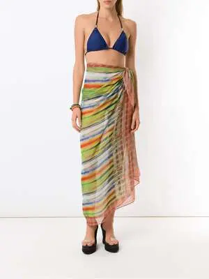 AMIR SLAMA Printed Beach Skirt - Multicolour