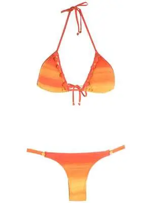 AMIR SLAMA Ombré Triangle Bikini Set