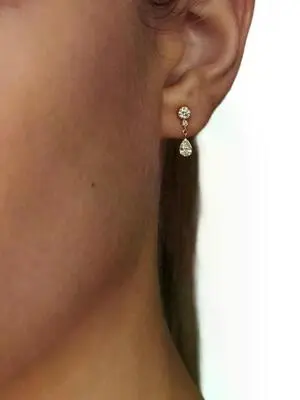 Sophie Bille Brahe 18kt Yellow Goutte Diamond Drop Earring