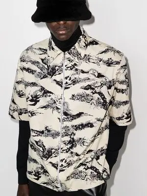 Givenchy Gothic Printed Zip Shirt