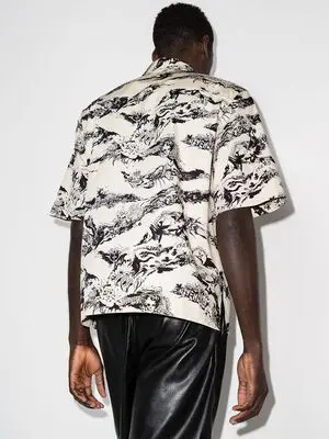 Givenchy Gothic Printed Zip Shirt