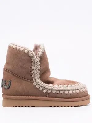 Mou Stitch-detail Slip-on Boots