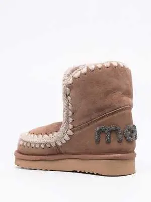 Mou Stitch-detail Slip-on Boots