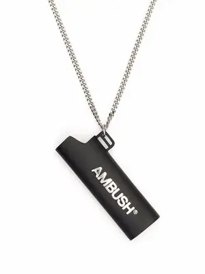 AMBUSH Lighter Case Pendant Necklace - Black