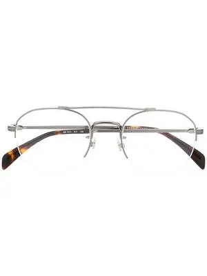 DB EYEWEAR BY DAVID BECKHAM Top Bar Aviator Frame Glasses - Grey