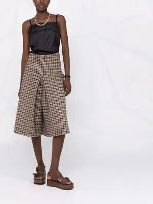 MAISON MARGIELA Checked Panel Midi Dress