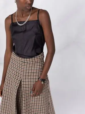 MAISON MARGIELA Checked Panel Midi Dress