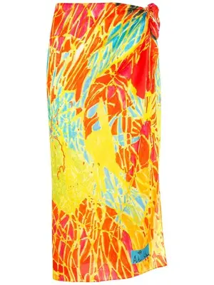 AMIR SLAMA Printed Beach Skirt - Multicolour