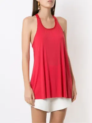 AMIR SLAMA Racer Back Top - Red
