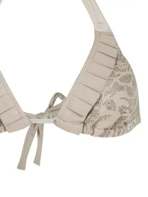 AMIR SLAMA Ruffled Triangle Bikini Set