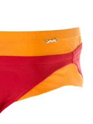 AMIR SLAMA Colour-block Swim Trunks