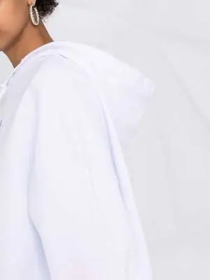 MSGM Logo-print Pullover Hoodie - White