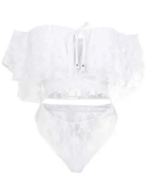AMIR SLAMA Lace Bodysuit