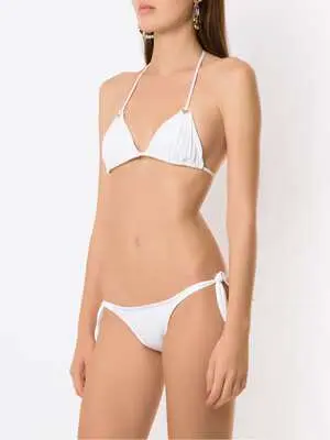 AMIR SLAMA Textured Triangle Bikini Set