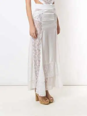 AMIR SLAMA Lace Maxi Skirt