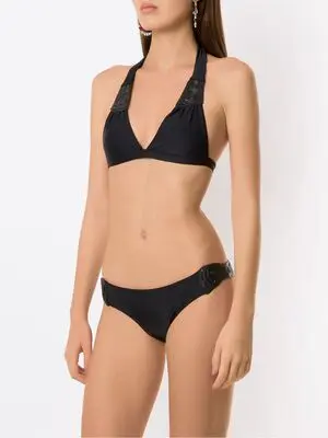 AMIR SLAMA Textured Halterneck Bikini Set