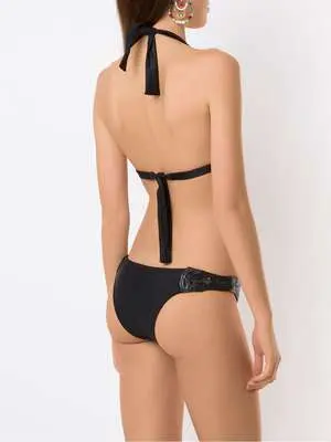 AMIR SLAMA Textured Halterneck Bikini Set