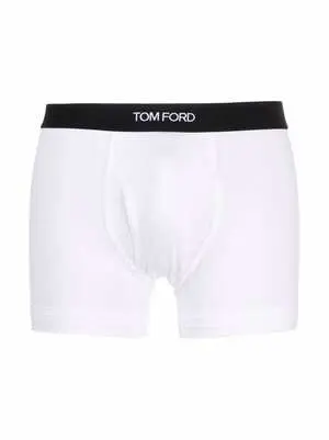 TOM FORD Logo-waistband Briefs - White