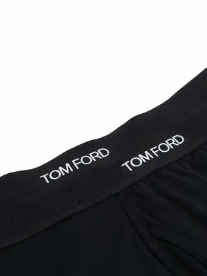 TOM FORD Logo-waistband Boxer Briefs - Black