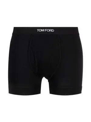 TOM FORD Logo-waistband Boxer Briefs - Black
