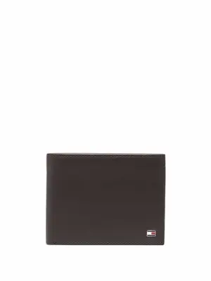 Tommy Hilfiger Logo-patch Leather Wallet - Brown