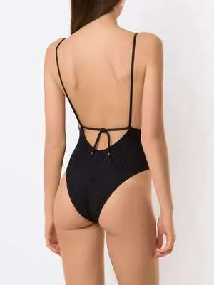 AMIR SLAMA Open Back One Piece Swimsuit