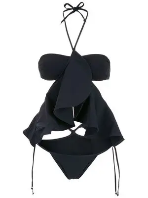 AMIR SLAMA Ruffled Swimsuit