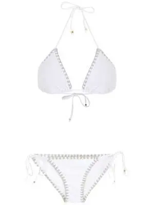 AMIR SLAMA Crochet Bikini Set - White