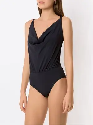 AMIR SLAMA Cowl-neck One Piece Swimsuit