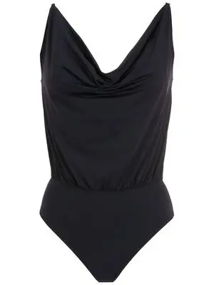 AMIR SLAMA Cowl-neck One Piece Swimsuit