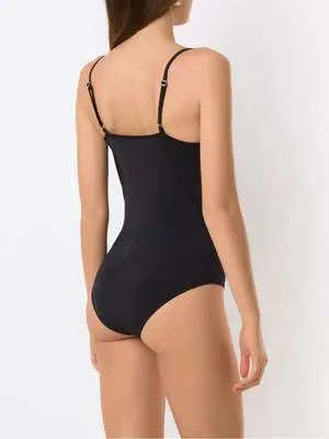 AMIR SLAMA Cowl-neck One Piece Swimsuit