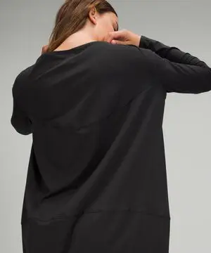 Lululemon Back In Action Long Sleeve Dress - Black | Editorialist