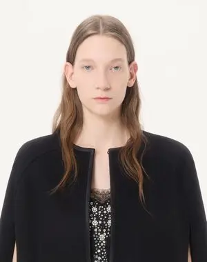 Valentino Garavani Embroidered Compact Drap Cape