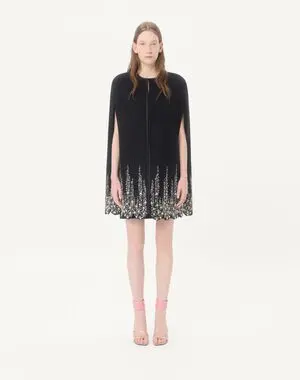 Valentino Garavani Embroidered Compact Drap Cape