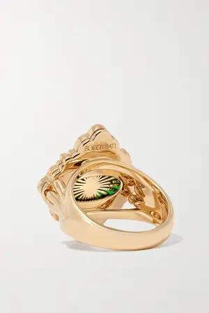 Buccellati Opera Tulle 18-karat And Enamel Ring