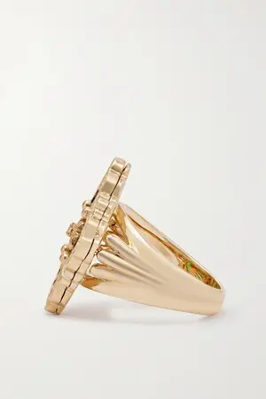 Buccellati Opera Tulle 18-karat And Enamel Ring