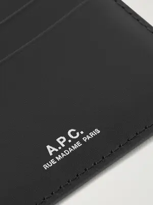 A.p.c. Logo-debossed Leather Cardholder