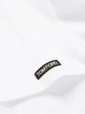 TOM FORD Ribbed Cotton And Modal-blend Tank Top - White
