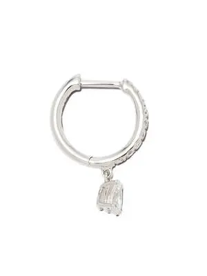 ANITA KO 18kt White Gold Diamond Hoop Earring - Silver