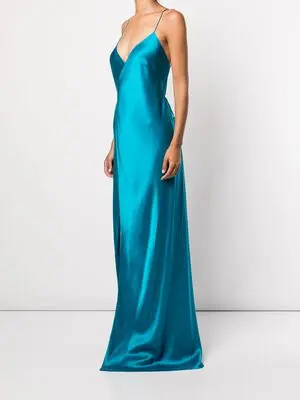 Michelle Mason Cross-strap Silk Gown